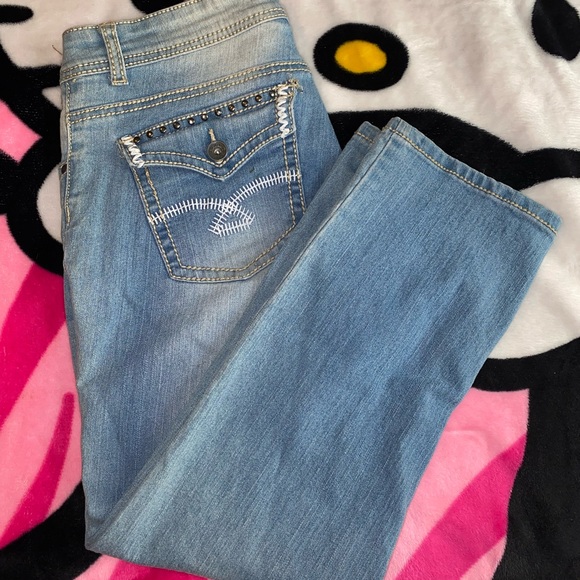 Red Rivet | Jeans | Y2k Ankle Cut Jeans | Poshmark